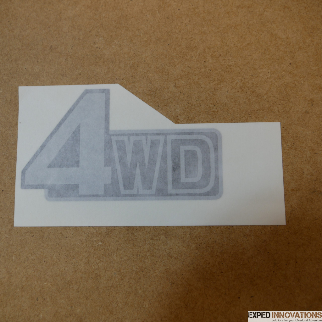 Aufkleber / Sticker 4WD - Exped Innovations